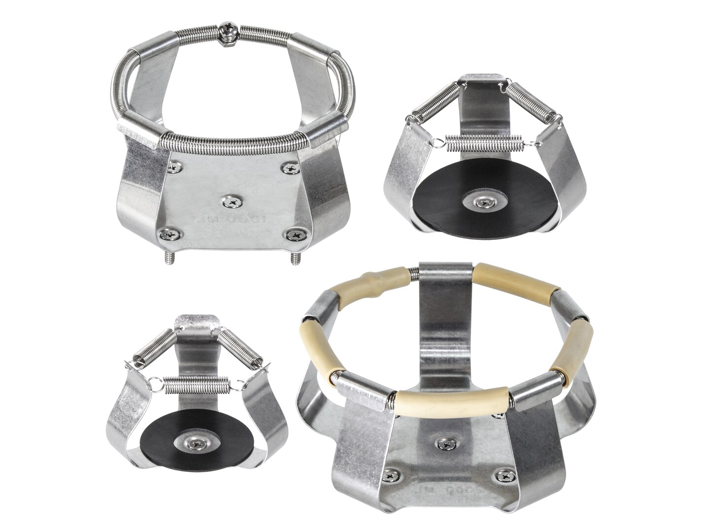 Lab shaker clamps and adhesive mats