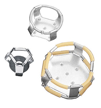 Lab shaker clamps and adhesive mats