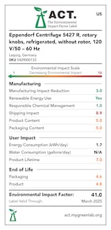 Eppendorf Centrifuge 5427 R 小型高速冷冻离心机 | 高通量专用