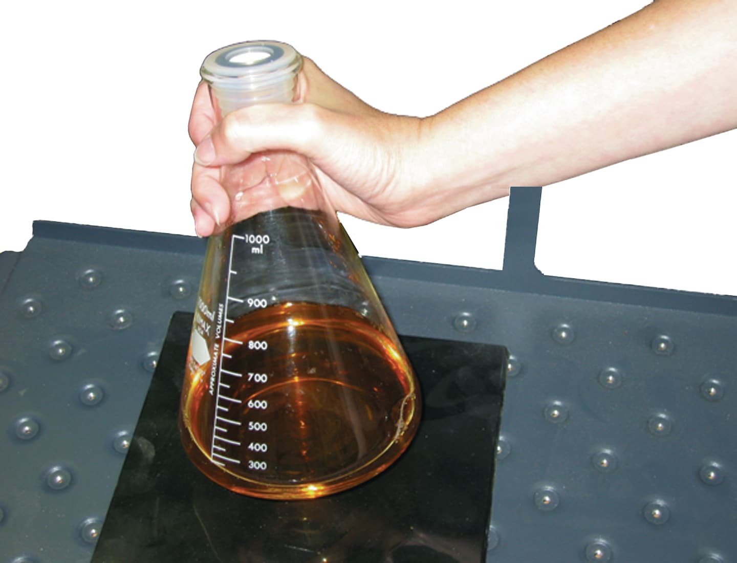 Lab shaker clamps and adhesive mats