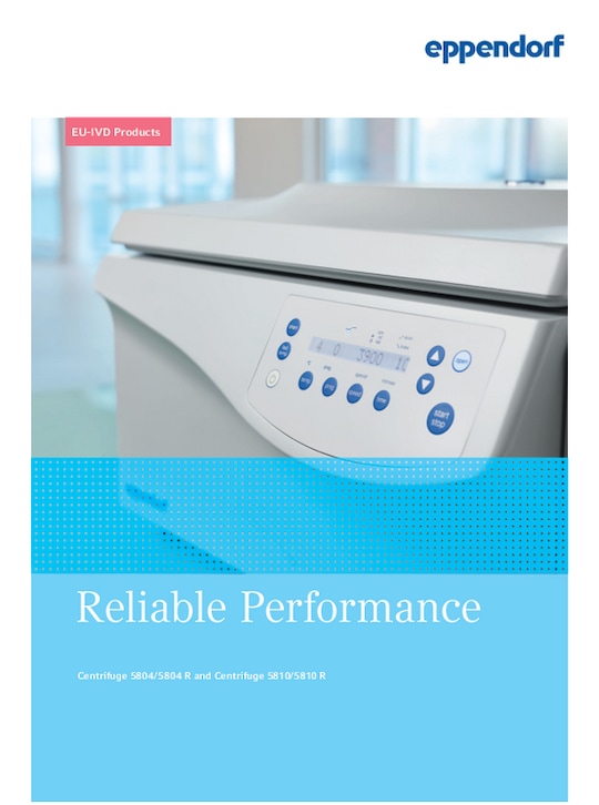 Centrifuge 5810 / 5810 R | Your Workhorse in the Lab